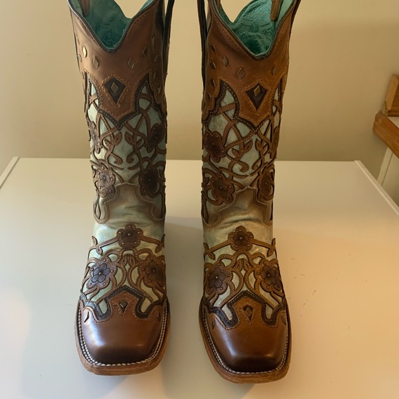 Corral | Shoes | Corral Mint Maple C3224 Handcrafted Boots Nib | Poshmark